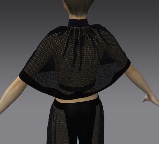 multiple objects woman see trough cutout leather outfit 3D model | CGTrader