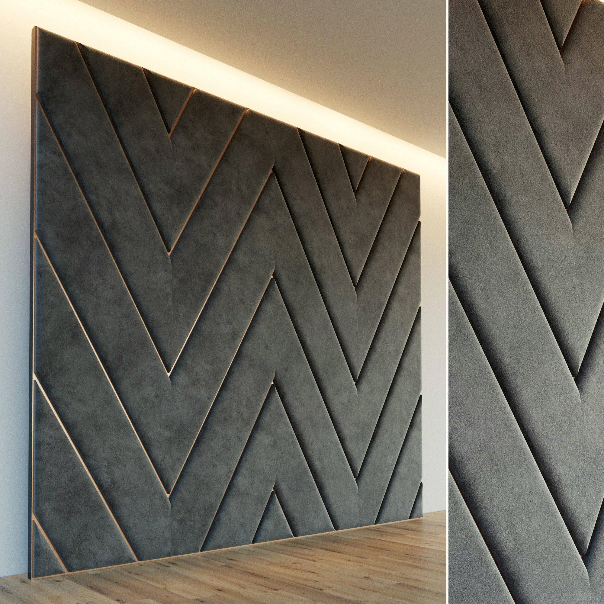 3D model Soft wall panel decorative 27 VR / AR / low-poly | CGTrader