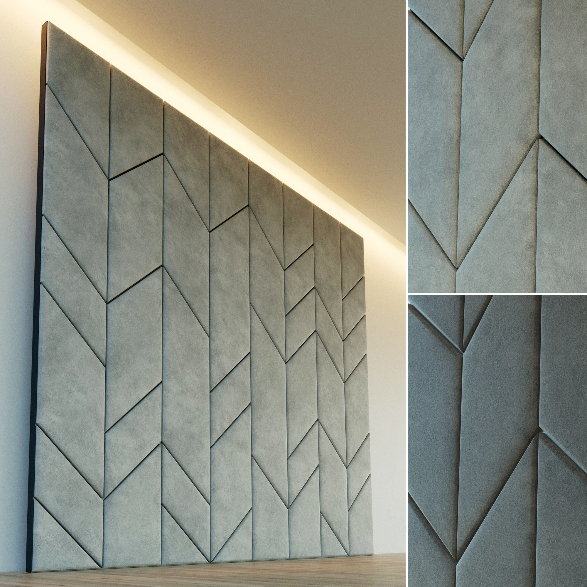 3D model Soft wall panel decorative 12 VR / AR / low-poly | CGTrader