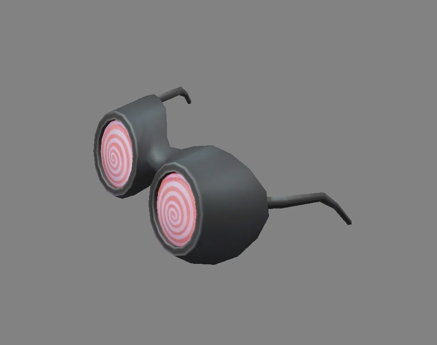 3D model Cartoon myopia glasses - dizzy VR / AR / low-poly | CGTrader