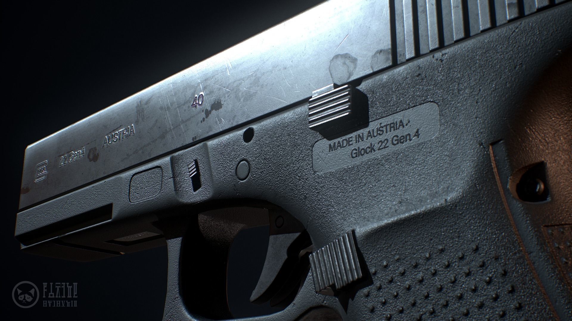 3D model Glock 22-4 handgun VR / AR / low-poly | CGTrader