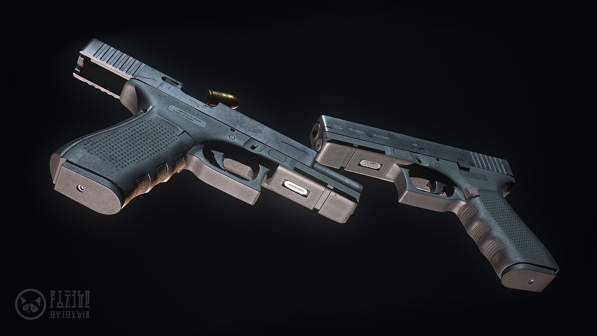 3D model Glock 22-4 handgun VR / AR / low-poly | CGTrader