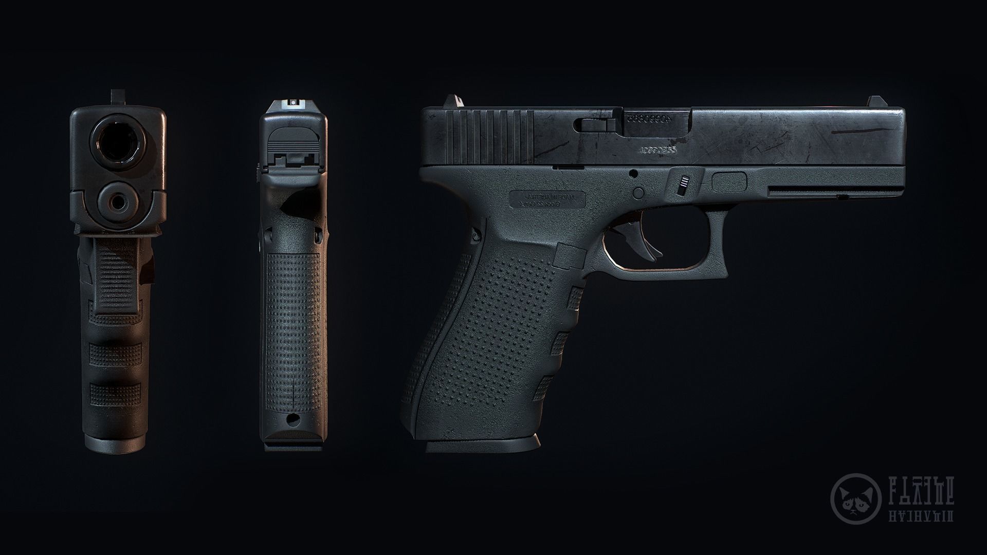 3D model Glock 22-4 handgun VR / AR / low-poly | CGTrader