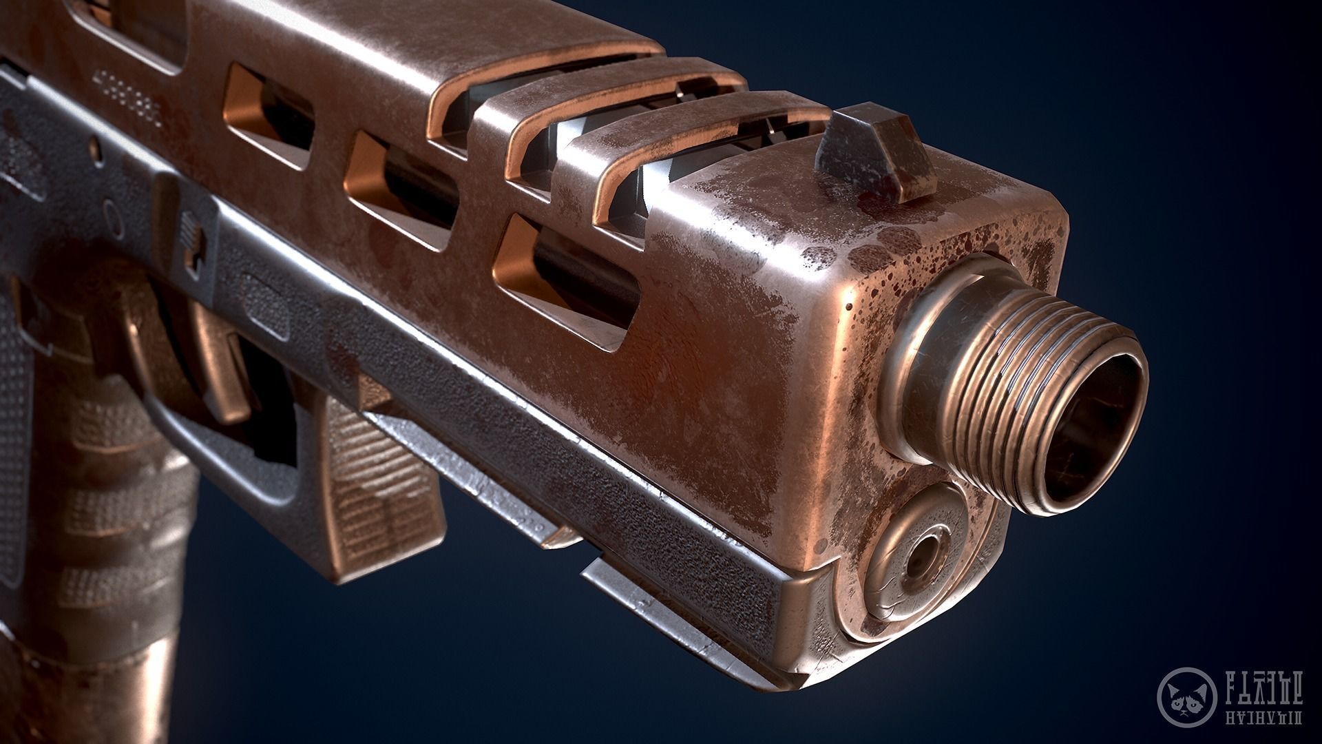 3D model Custom glock handgun VR / AR / low-poly | CGTrader