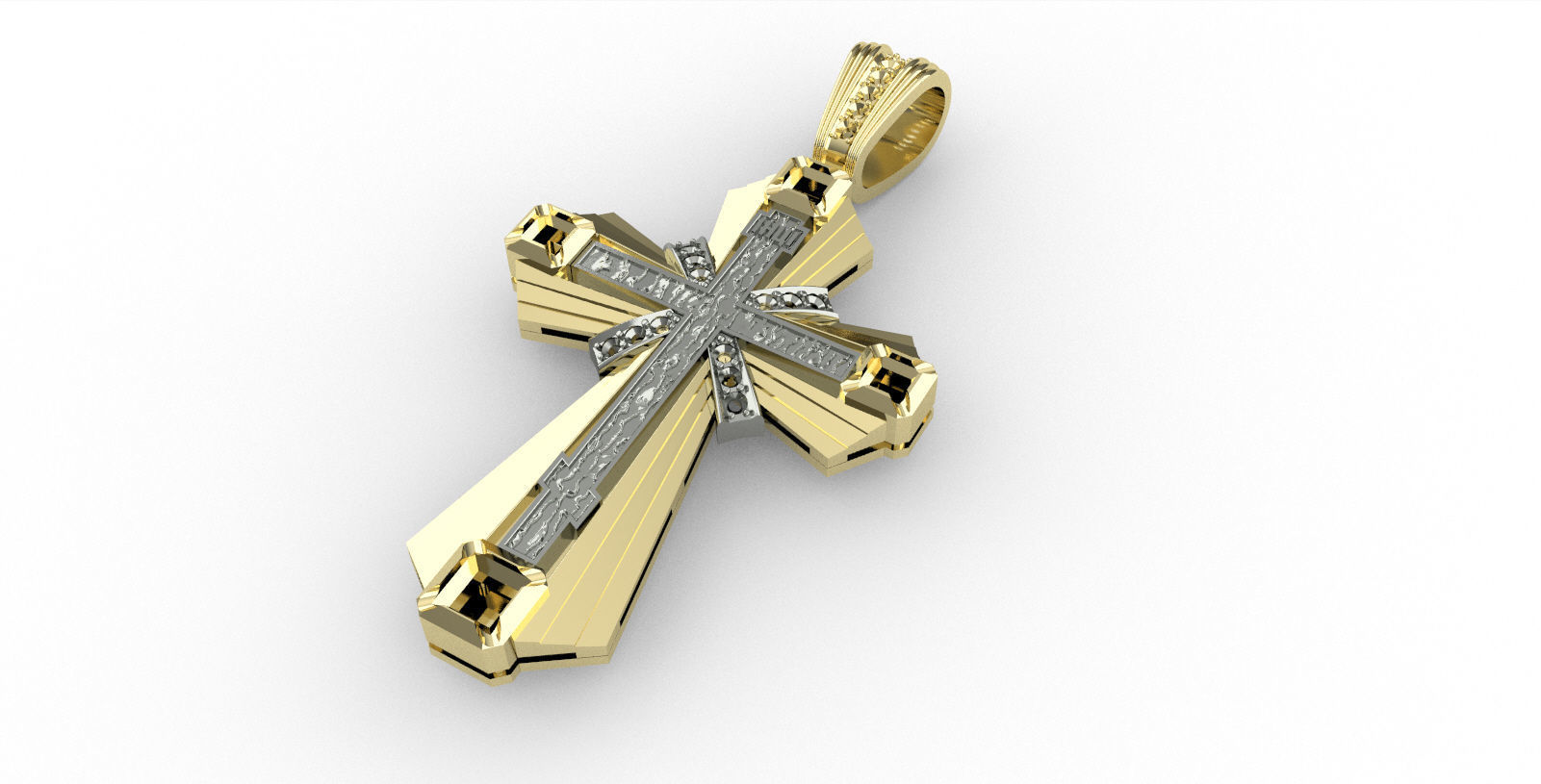 Christian cross 3D model 3D printable | CGTrader