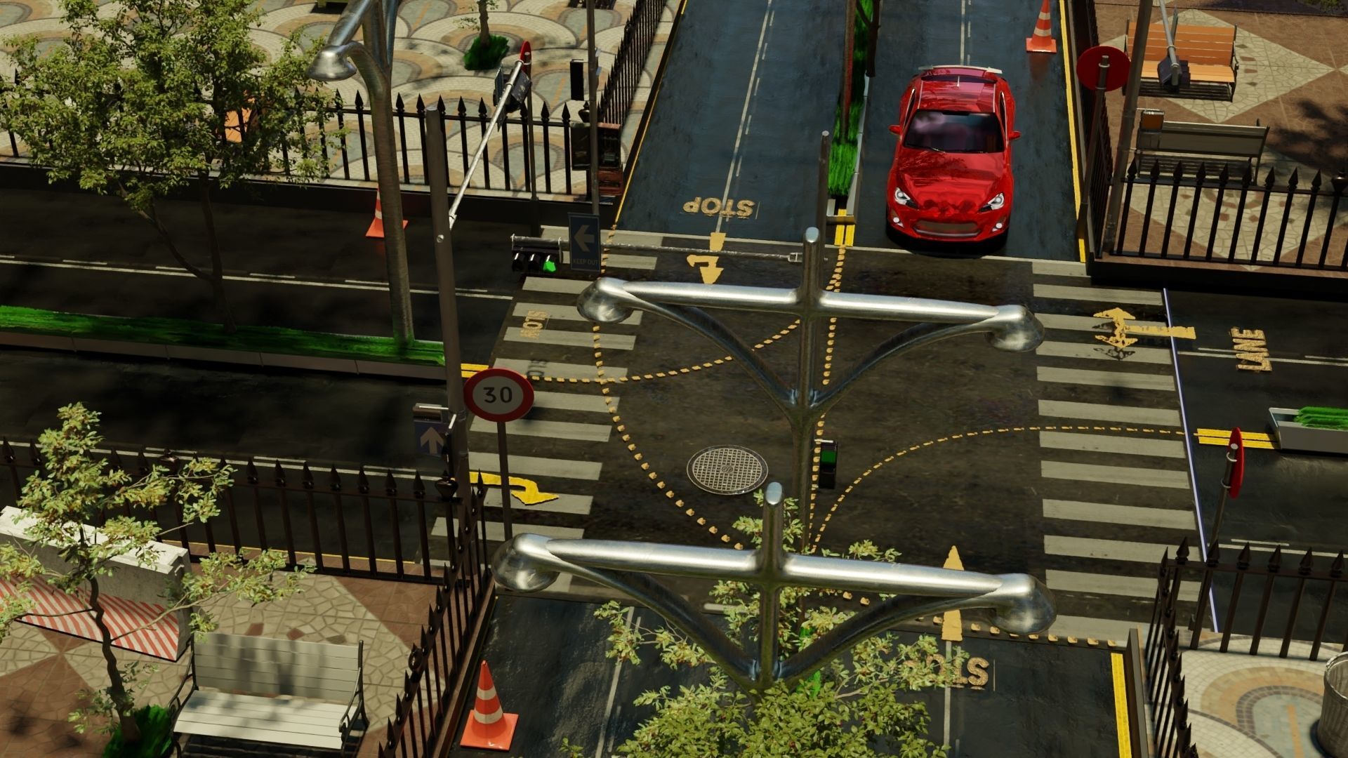 Fusion city street 3D model | CGTrader