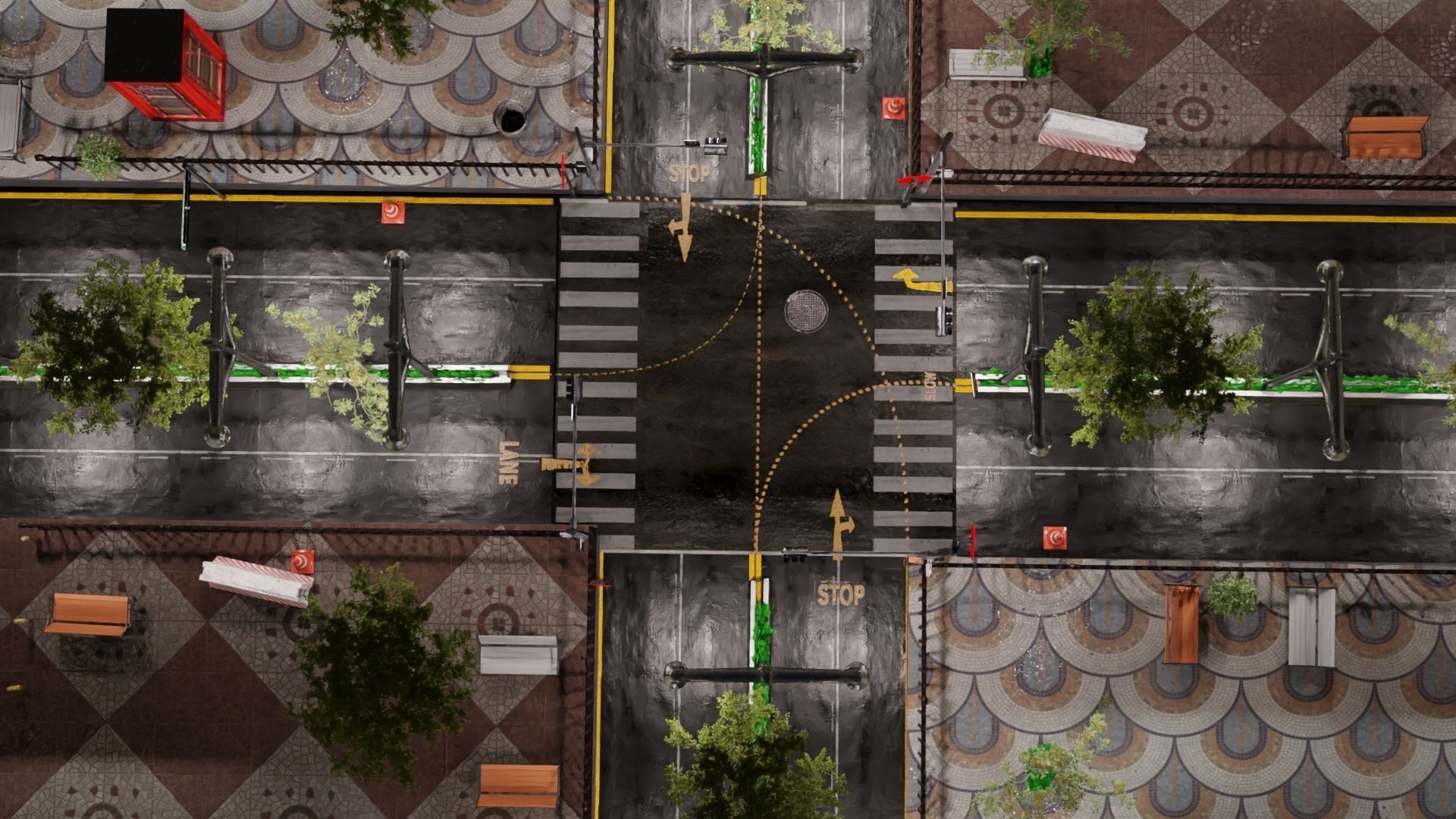 Fusion city street 3D model | CGTrader