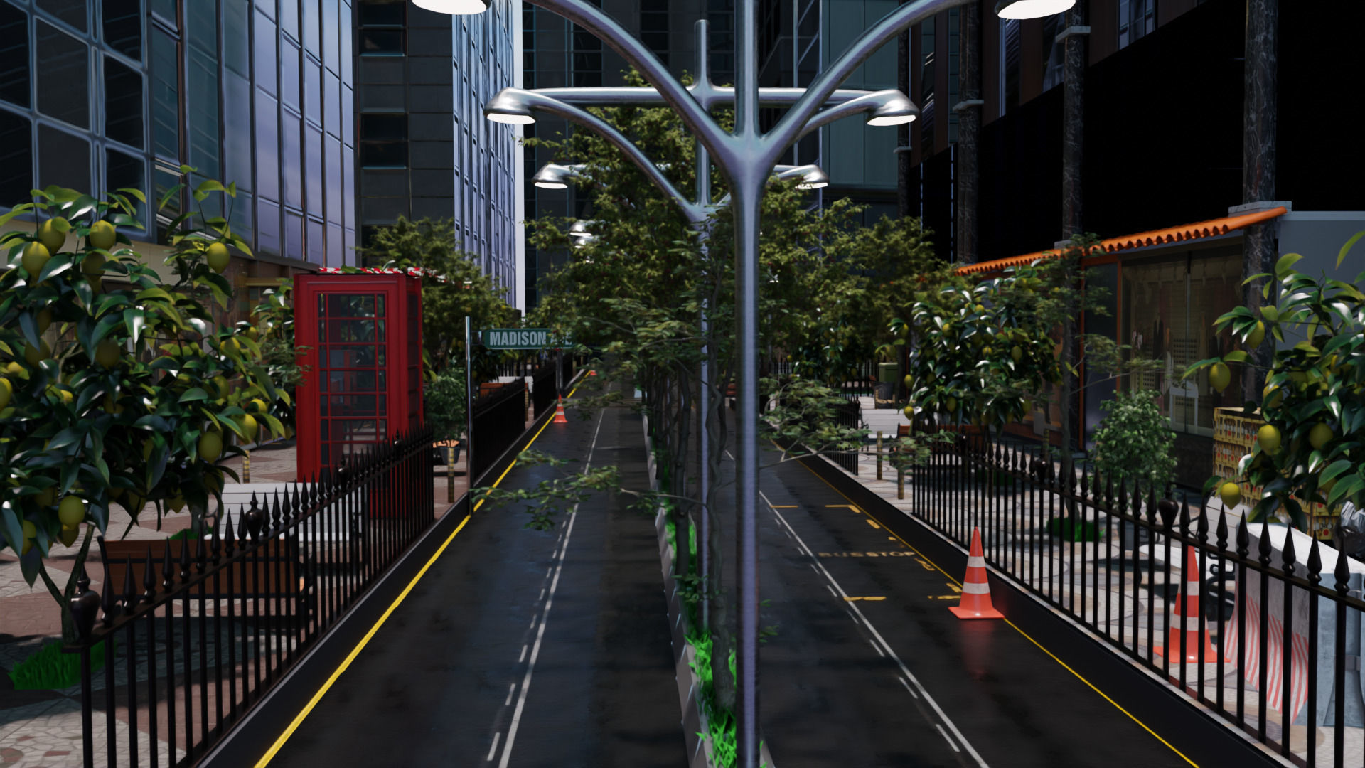 Fusion city street 3D model | CGTrader