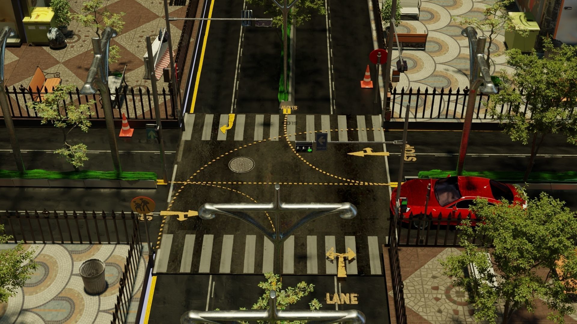 Fusion city street 3D model | CGTrader