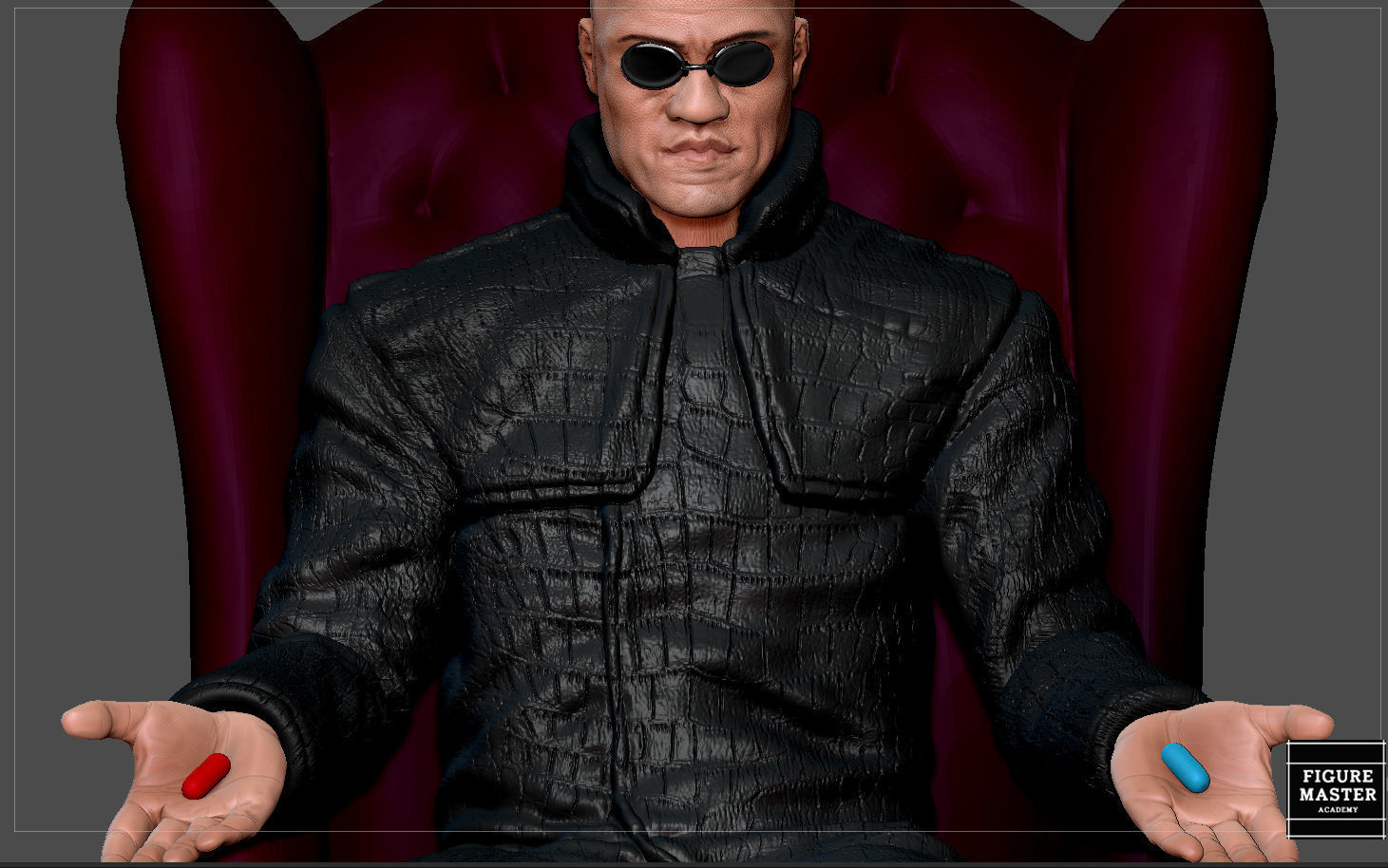 MORPHEUS MATRIX STATUE MOVIE CHARACTER MAN 3D model 3D printable | CGTrader