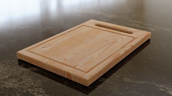 Simple chopping board free 3D model | CGTrader