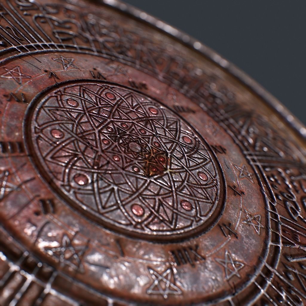 3D model Old Medallion VR / AR / low-poly | CGTrader