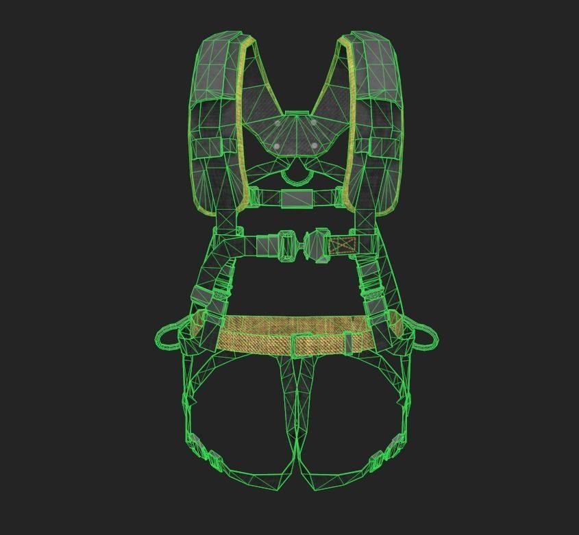 3D model Full Body Harness VR / AR / low-poly | CGTrader