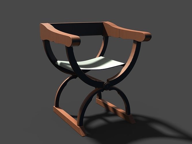 Roman Curule seat chair 3D model 3D printable | CGTrader