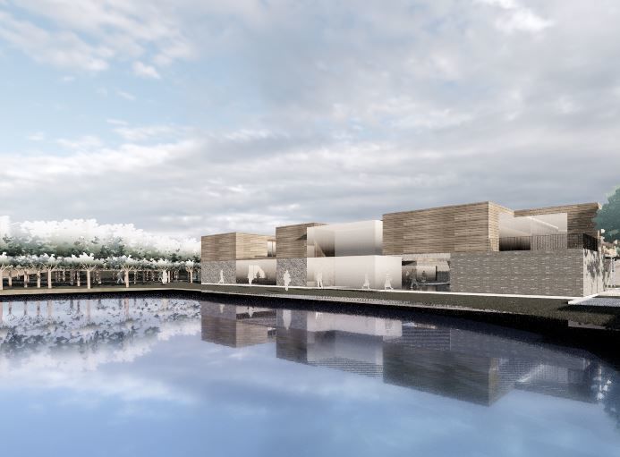 Waterfront Commercial Complex 3D model | CGTrader