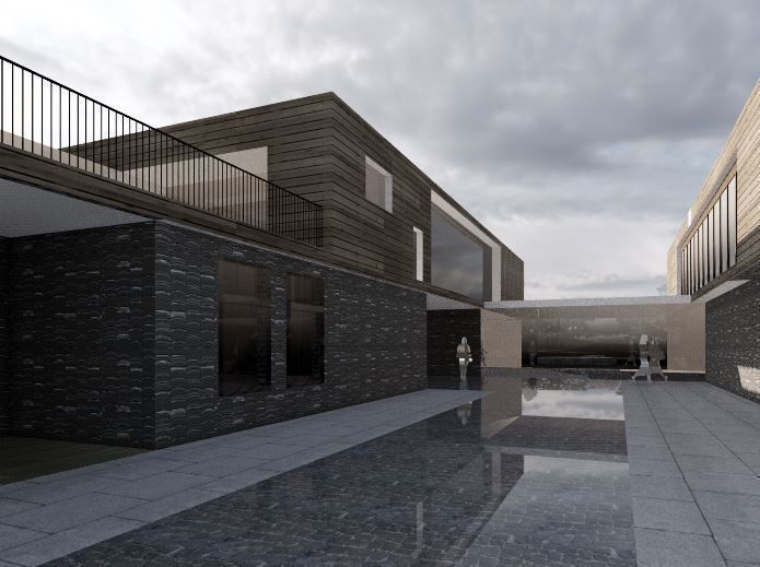 Waterfront Commercial Complex 3D model | CGTrader