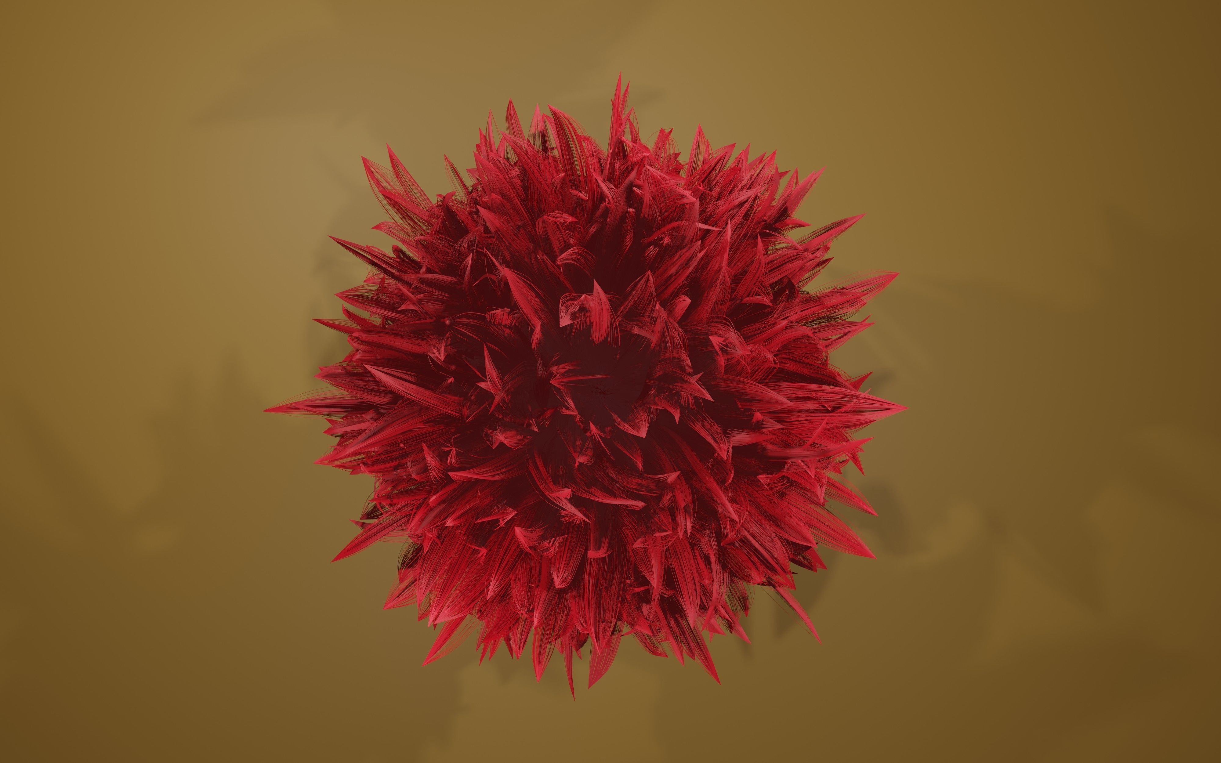 Round feather model 3D model 3D printable | CGTrader