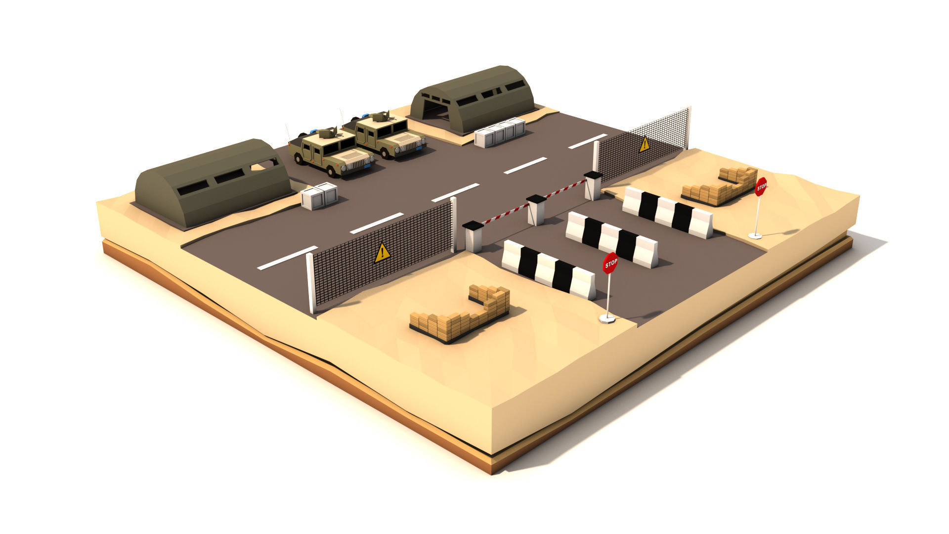 3D model Polygon Military Combo Pack VR / AR / low-poly | CGTrader