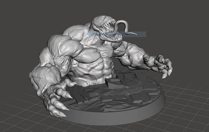 VENOM BUST HQ MARVEL 3D model 3D printable | CGTrader