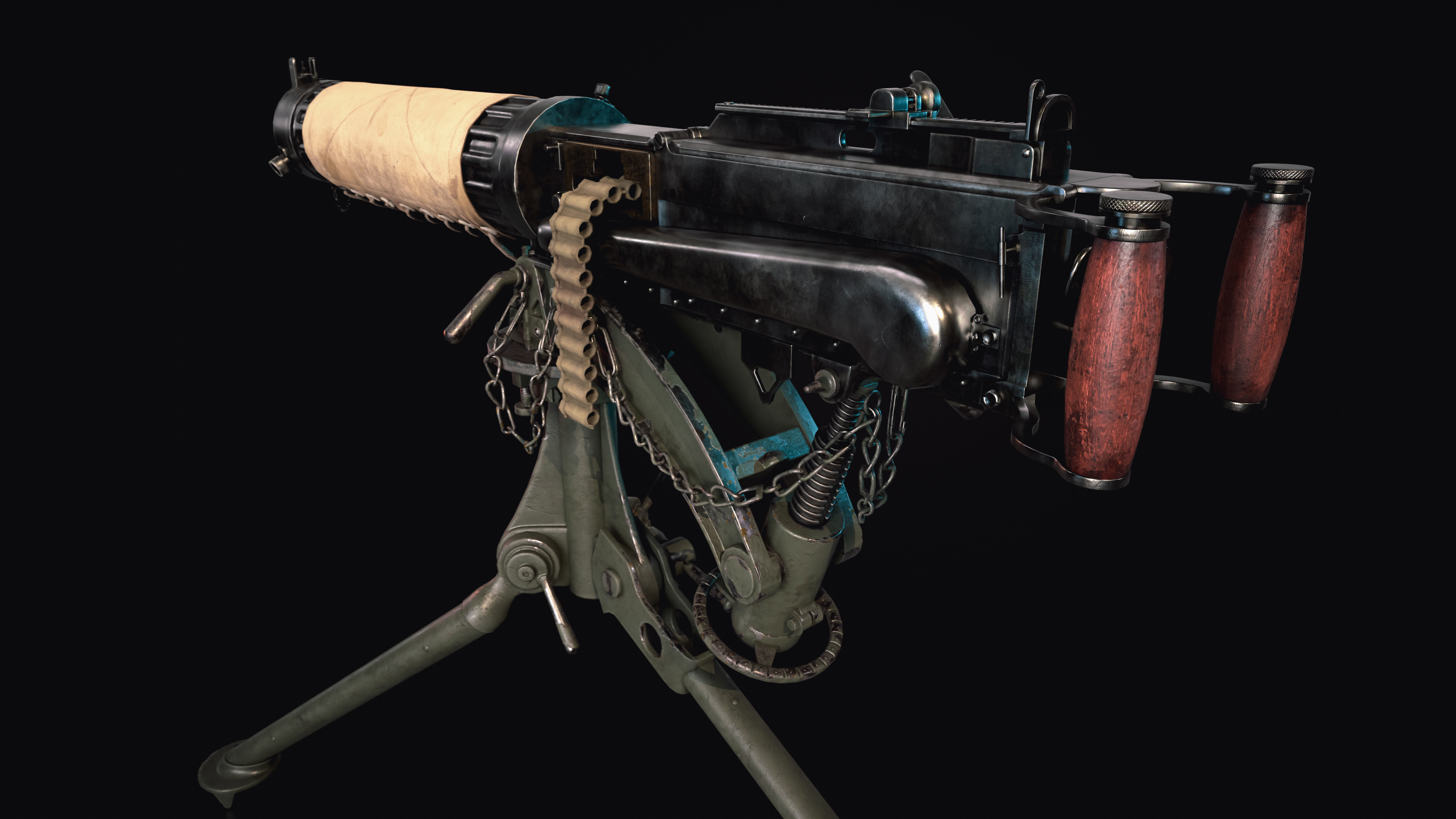3D model Vickers Machine Gun VR / AR / low-poly | CGTrader