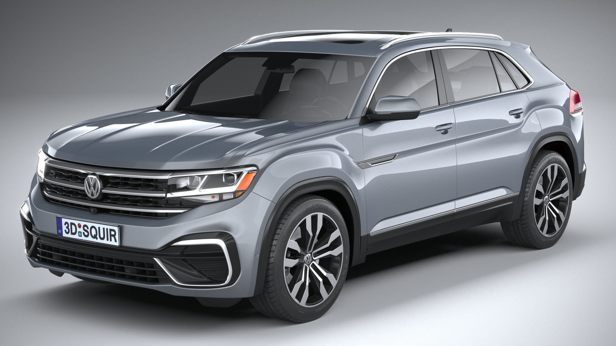 Volkswagen Atlas Cross Sport R-Line 2021 3D model | CGTrader