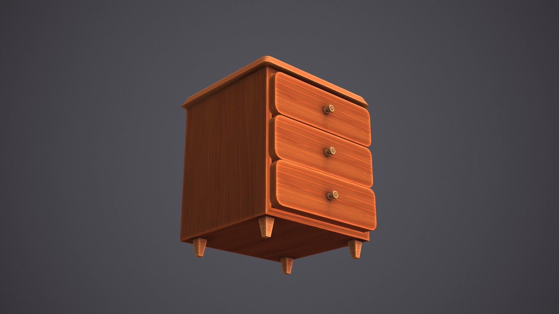 3D model Stylized Drawer Cabinet Cartoon VR / AR / low-poly | CGTrader