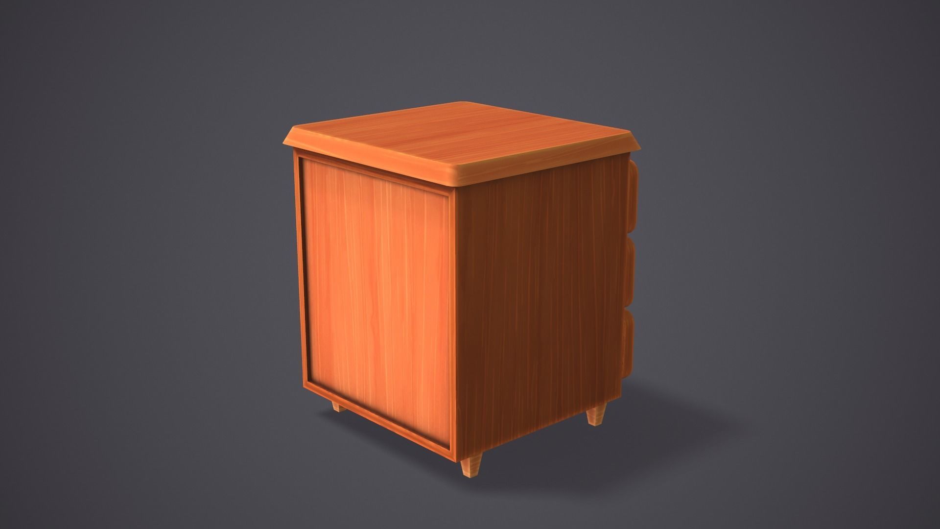 3D model Stylized Drawer Cabinet Cartoon VR / AR / low-poly | CGTrader