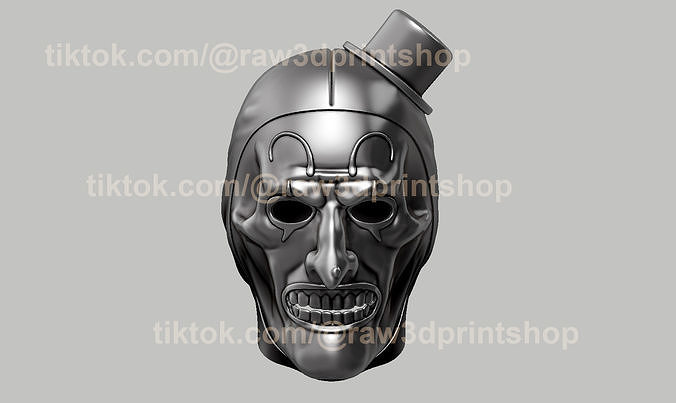 Terrifier 2 Mask 3D Print Model 3D model 3D printable | CGTrader