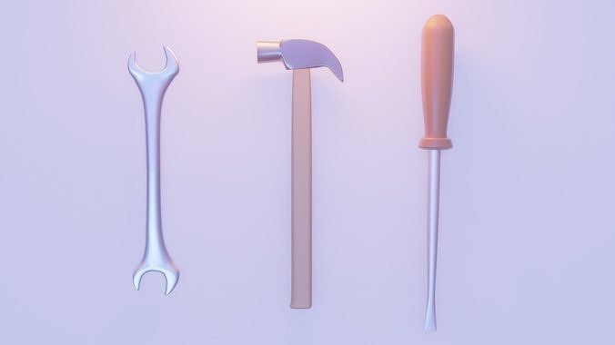 Simple Tools pack 3D model | CGTrader