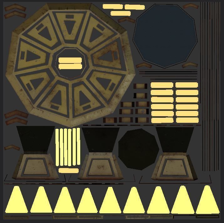 3D model Simple jump-pad and sci-fi portal device VR / AR / low-poly ...