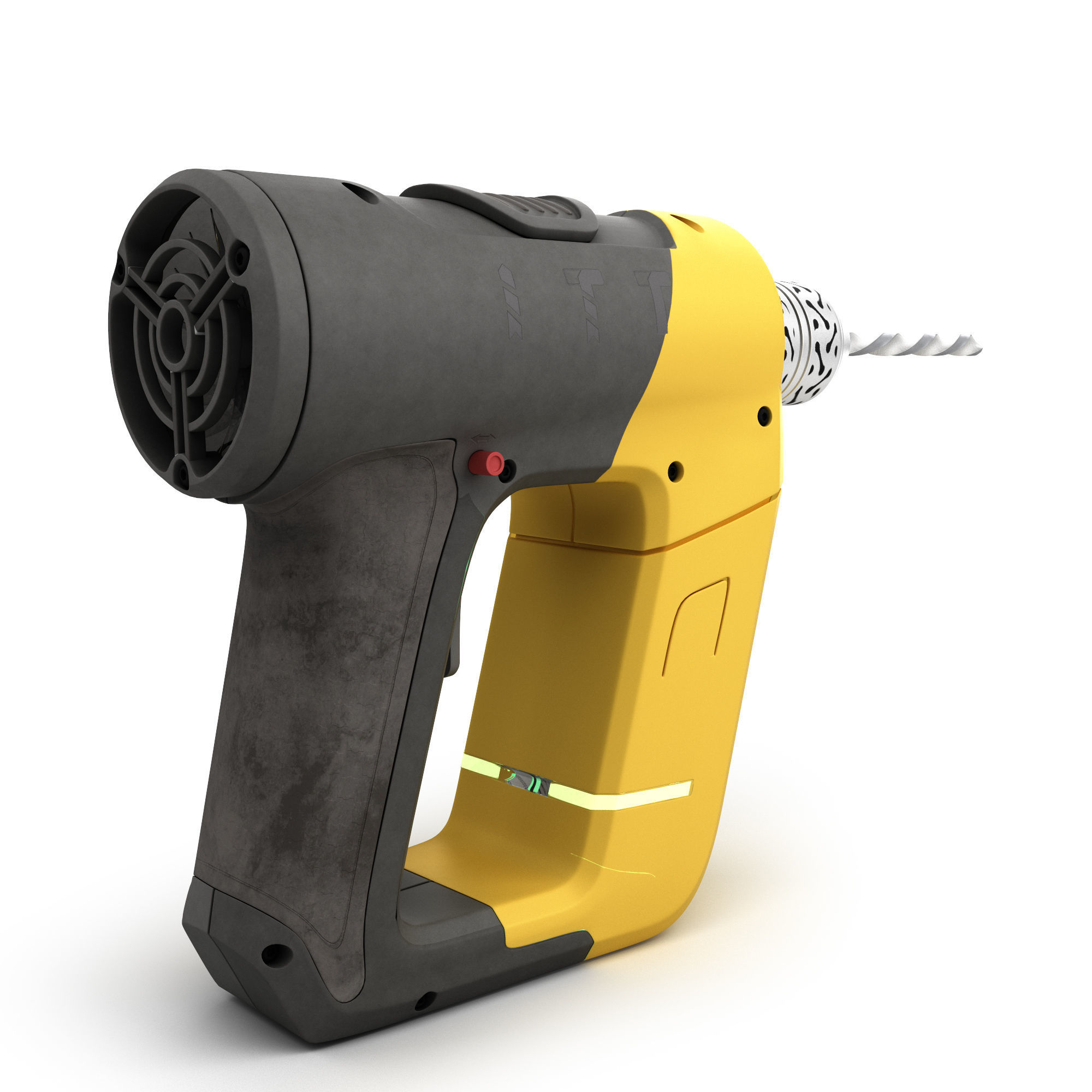 3D model set of modern portable power tools Drill grinder and jigsaw VR ...