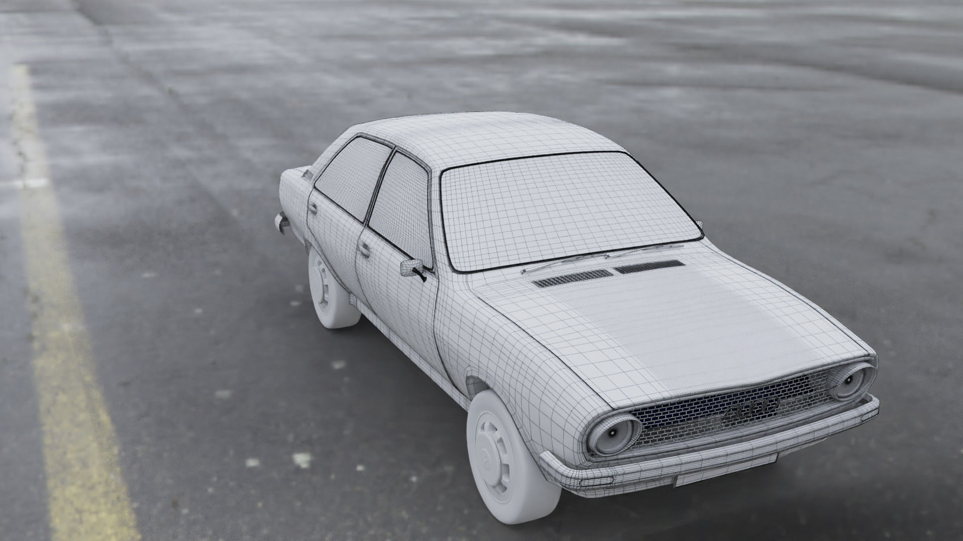 audi s80 1977 3D model | CGTrader