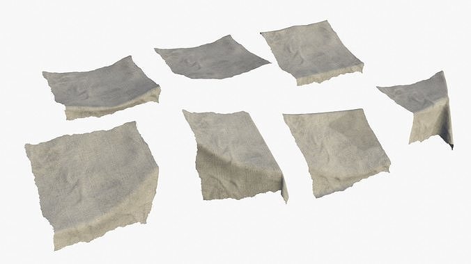 3D model Old Fabric Cloth Assets 03 VR / AR / low-poly | CGTrader