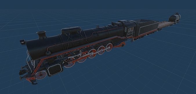 3D model Russian locomotive class FD VR / AR / low-poly | CGTrader