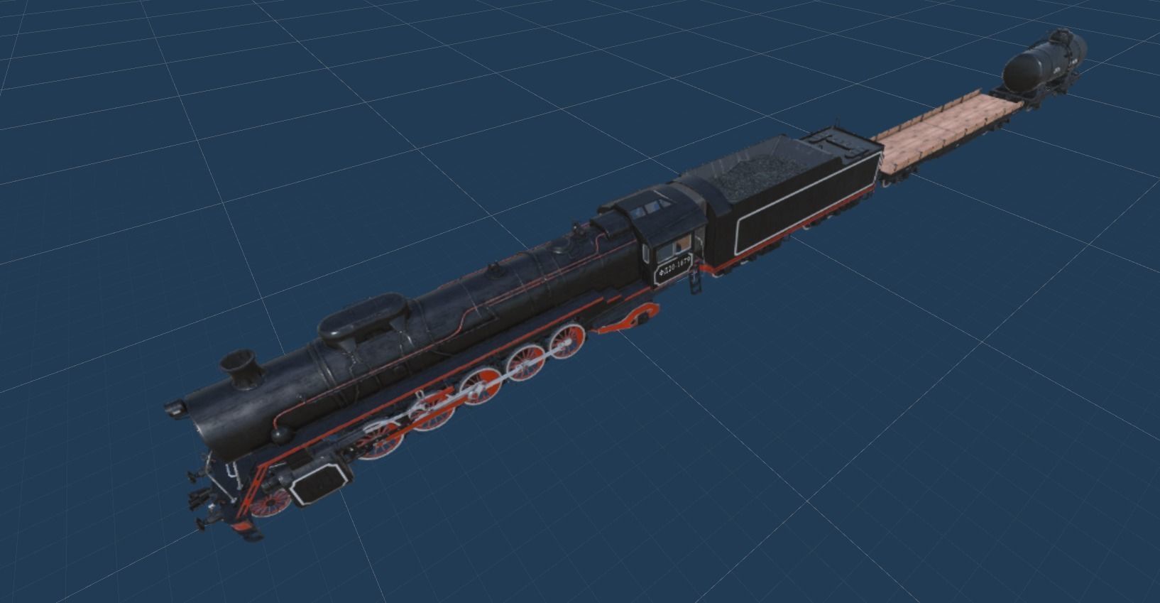 3D model Russian locomotive class FD VR / AR / low-poly | CGTrader
