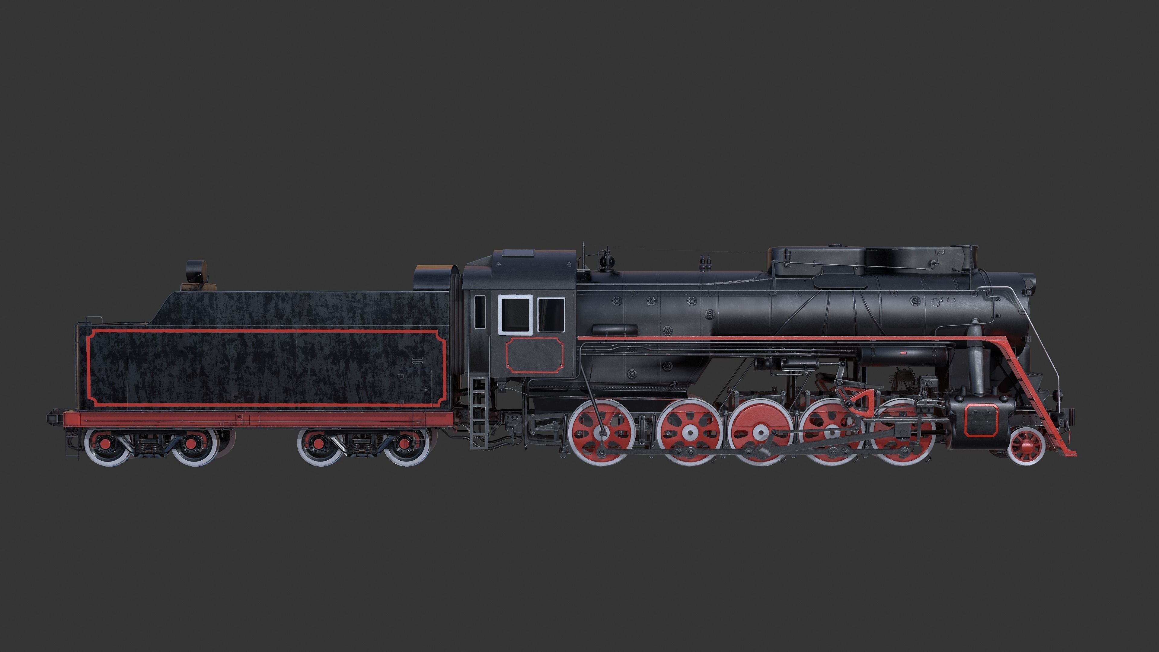 3D model Soviet locomotive class L VR / AR / low-poly | CGTrader