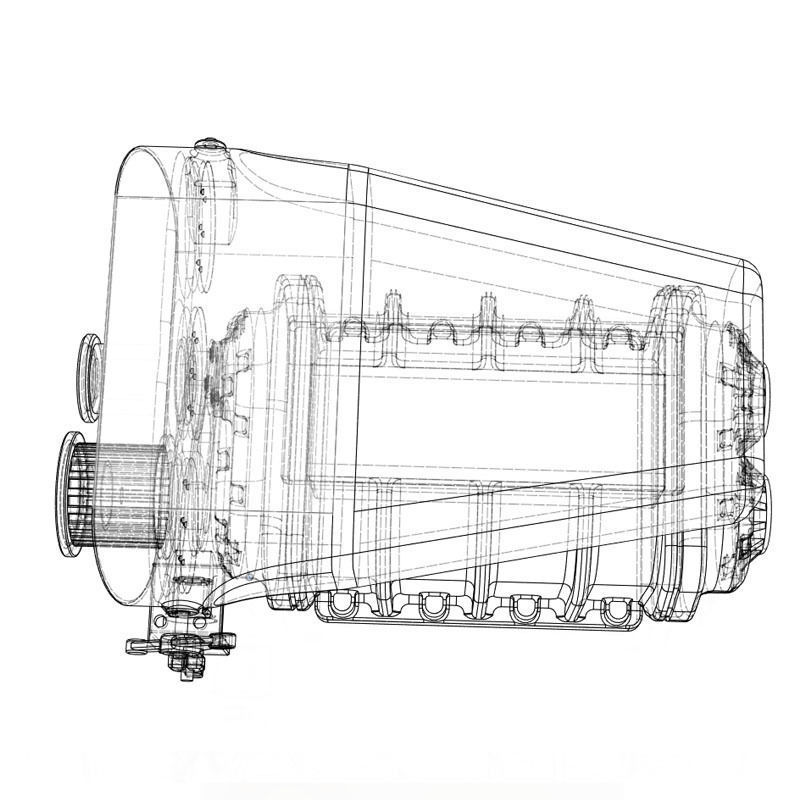 Muscle car blower 3D model | CGTrader