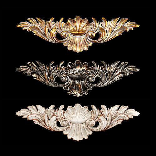 Classic carved 003 3D model | CGTrader