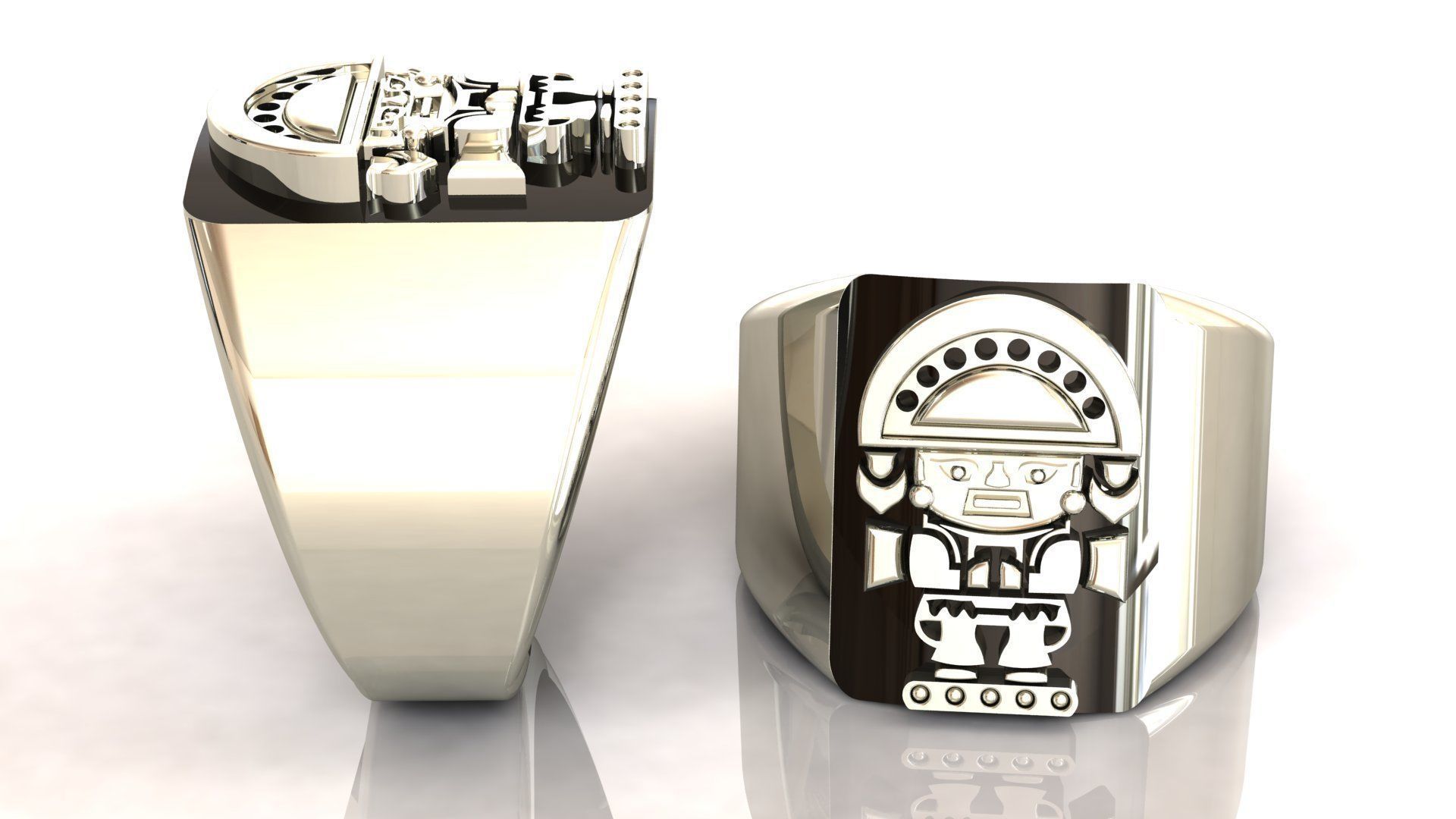 Tumi Inca Ring 3D model 3D printable | CGTrader