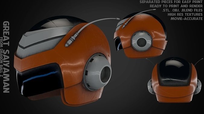 3D model Great Saiyaman Helmet for Cosplay VR / AR / low-poly | CGTrader