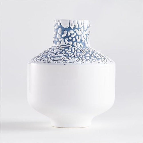 Danice White and Blue Ceramic Vase 3D model 3D printable | CGTrader