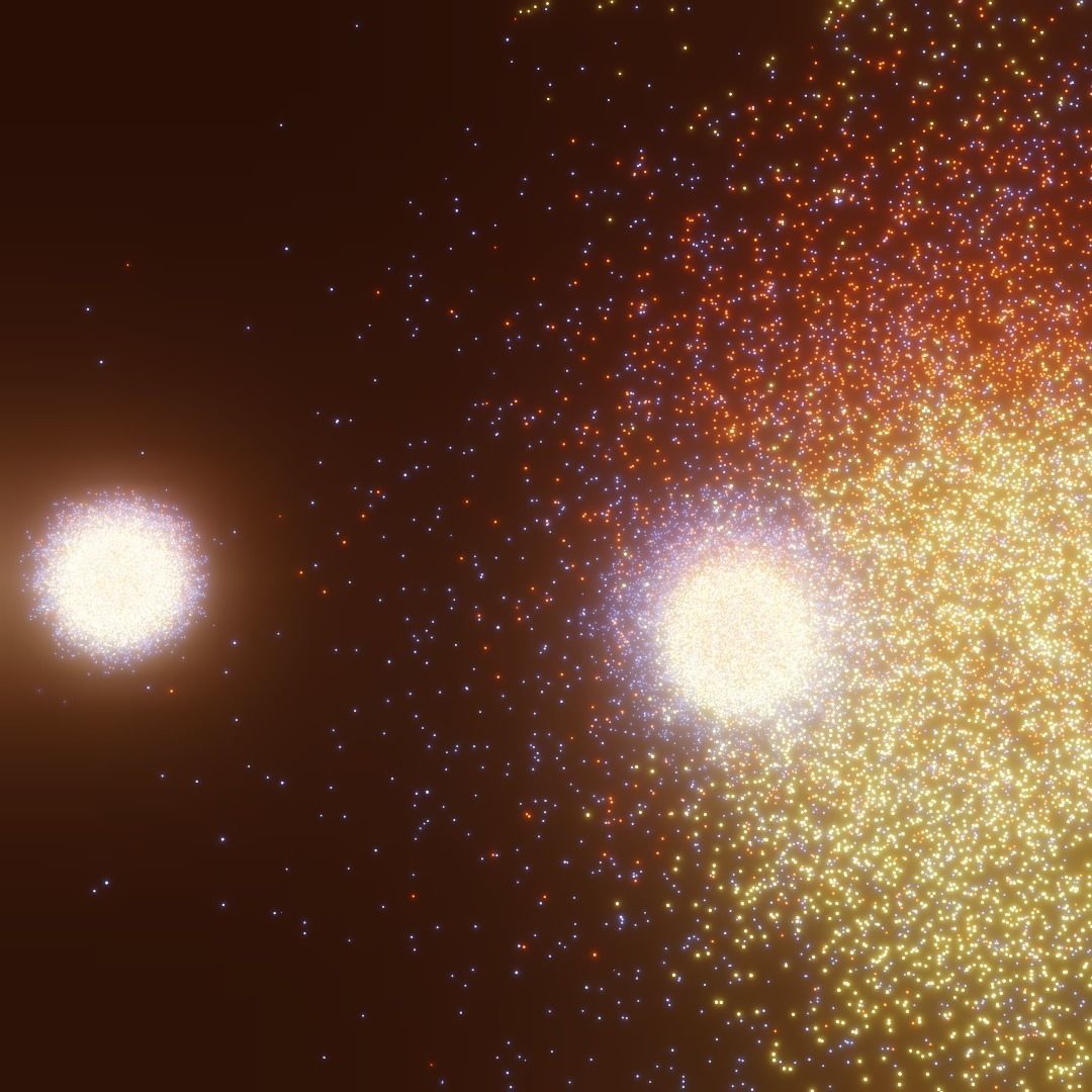 Stardust bright star 3D model animated | CGTrader