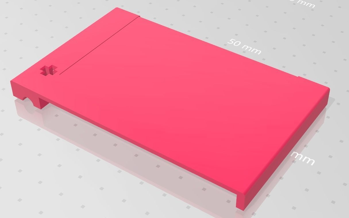 MSX cartridge shell for wide PCB - Normal dowel pillar ver free 3D ...