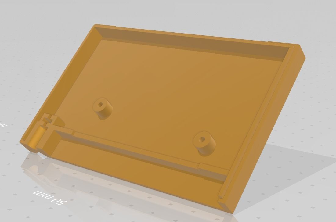 MSX cartridge shell for wide PCB - Normal dowel pillar ver free 3D ...