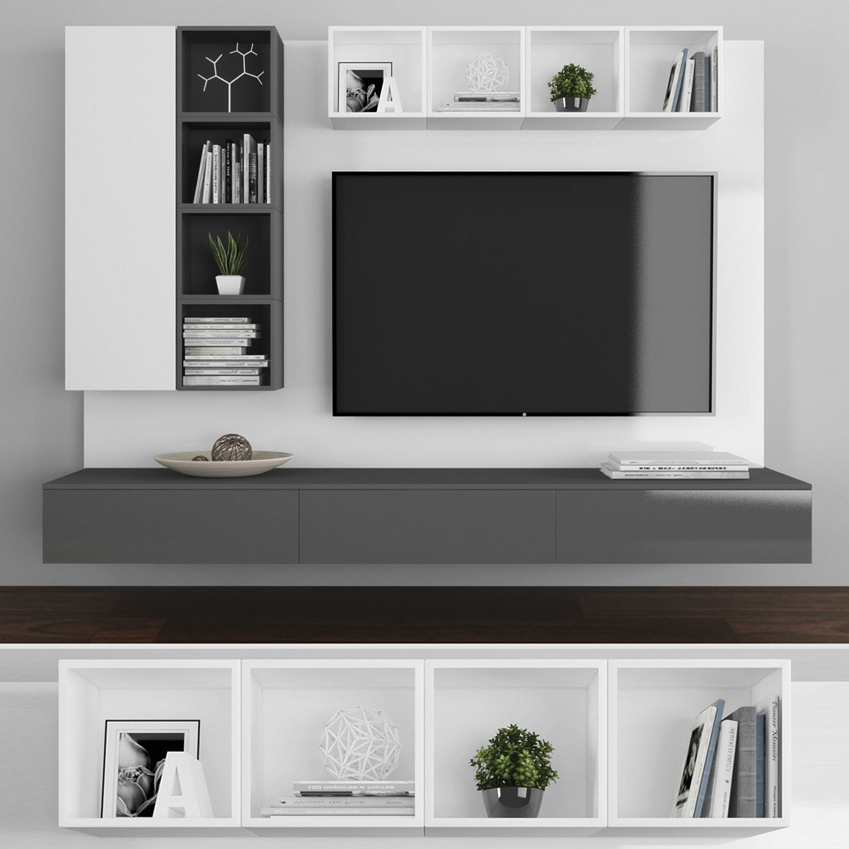 3D model Tv stand VR / AR / low-poly | CGTrader