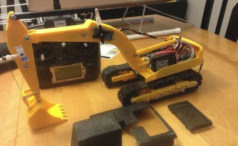 Realistic excavator 3D model 3D printable | CGTrader