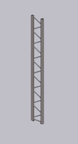 Frame the front of the rack 3D model | CGTrader
