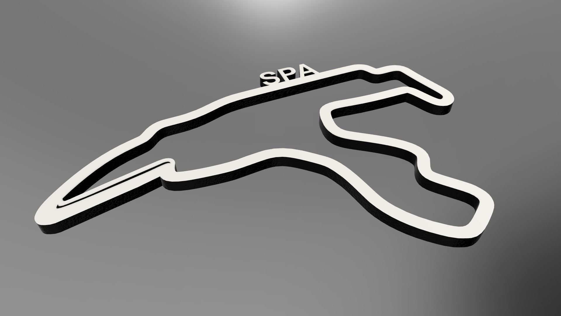 F1 SPA Race Track Wall Art Decor STL OBJ FBX File Fusion 360 3D model ...