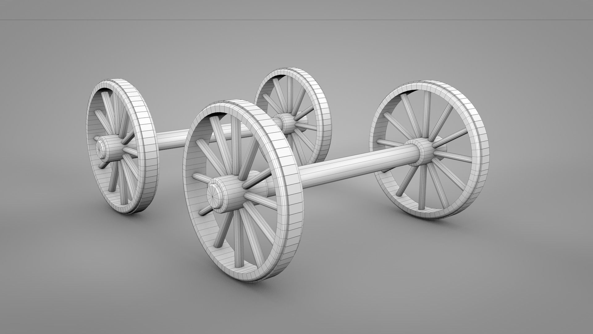 3D model Wild West Water Wagon VR / AR / low-poly | CGTrader