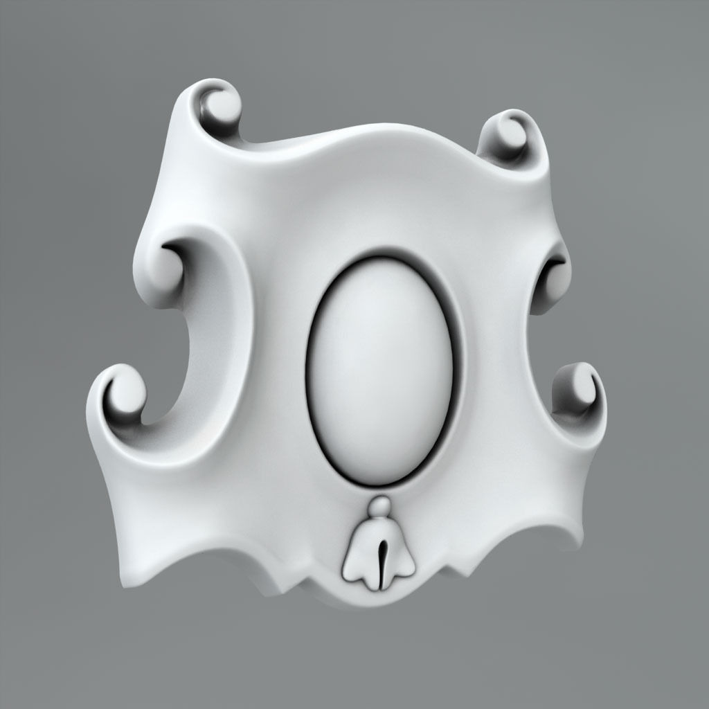 3D model architectural architecture Cartouche | CGTrader